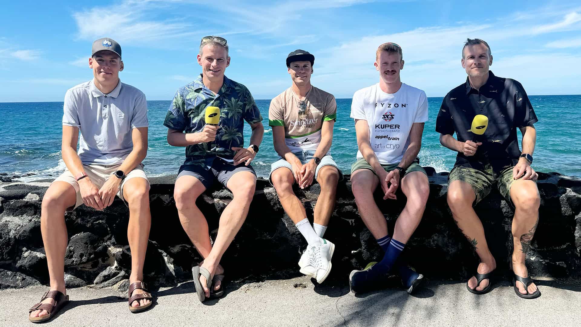 Zum ersten Mal Ironman Hawaii: Leonard Arnold, Jonas Hoffmann und Finn ...
