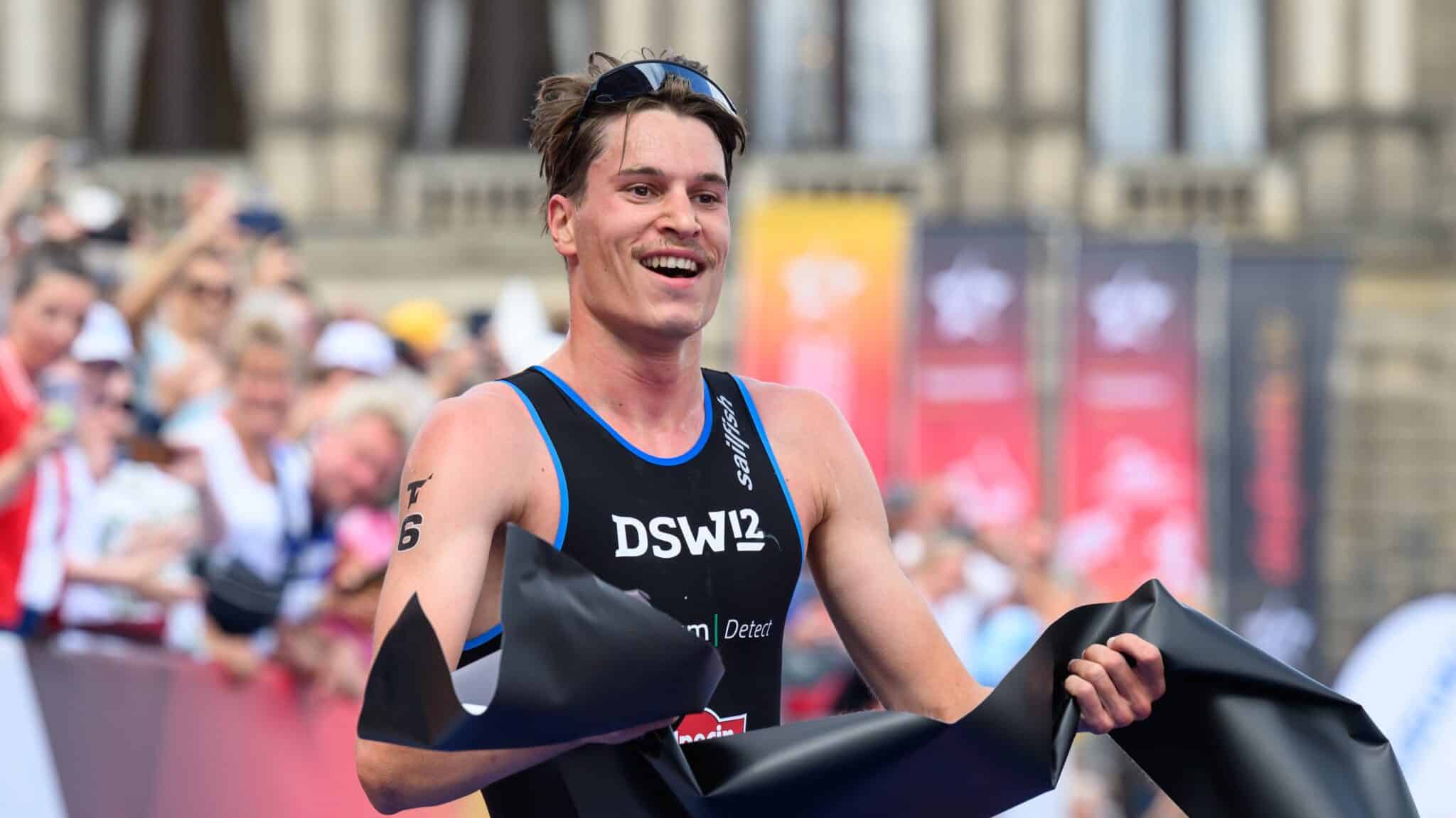 Start-Ziel-Sieg: Henry Graf wird Deutscher Meister in Dresden - tri-mag.de